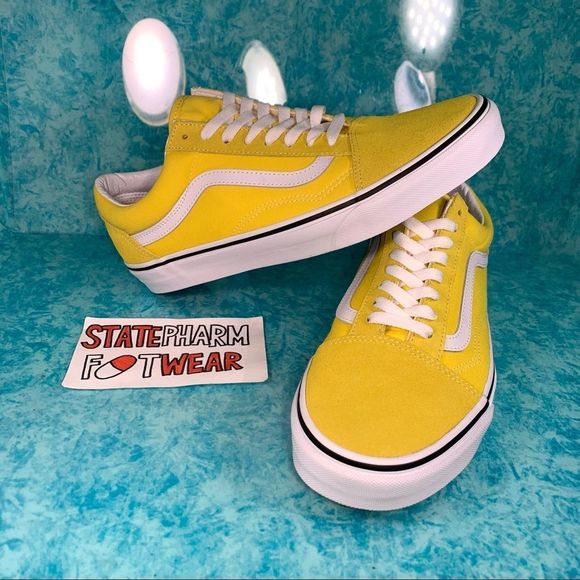 Vans | Shoes | Vans Oldskoolcyber Yellow Mens Suede Low Top Skate Shoes ...